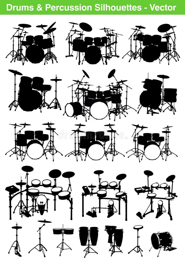 Percussion Drums Stock Illustrations – 11,957 Percussion Drums Stock ...
