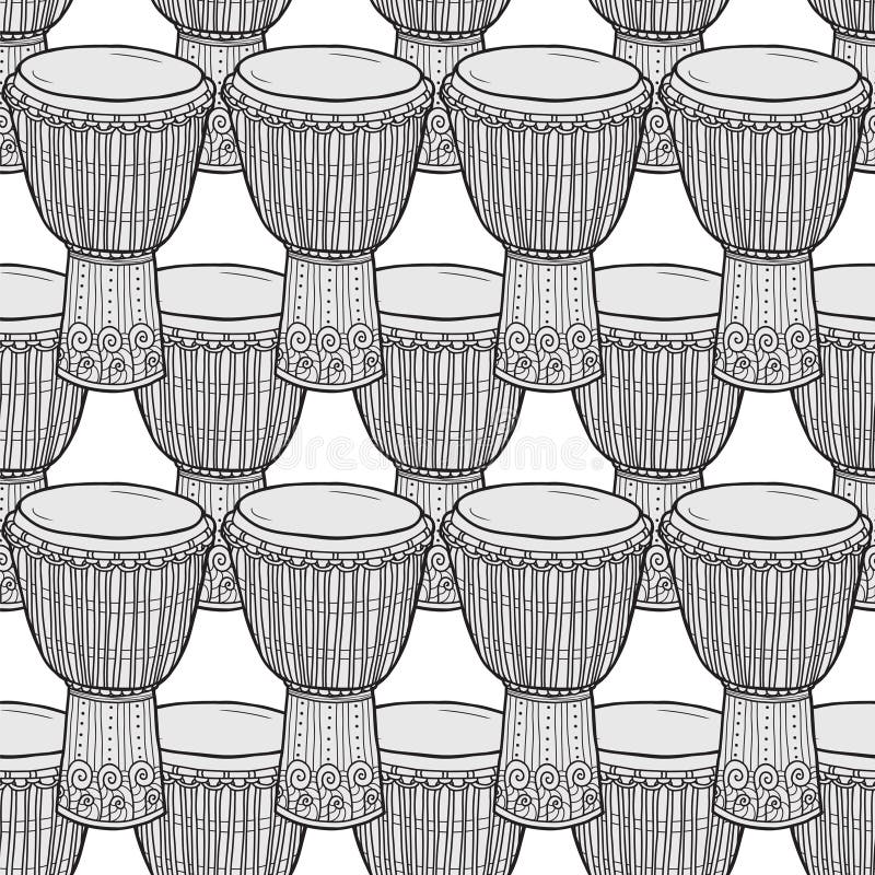 Drums. African Drums. Percussion. Stock Vector - Illustration of style ...