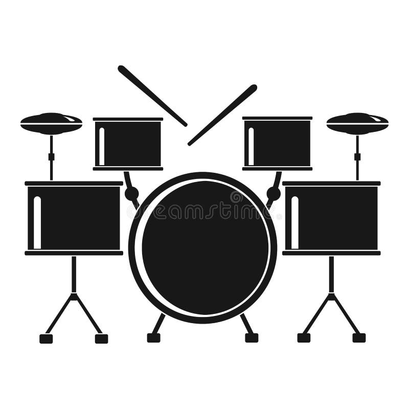 Tom Drums Isolated White Stock Illustrations – 132 Tom Drums Isolated ...