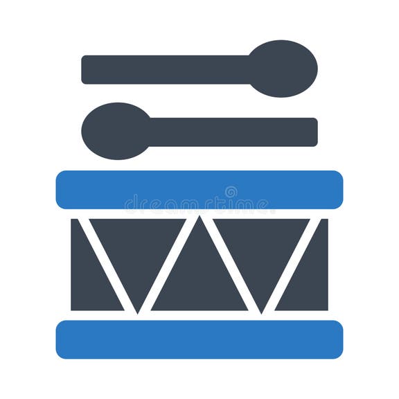 Drumstick Glyph Color Vector Icon Stock Vector - Illustration of ...