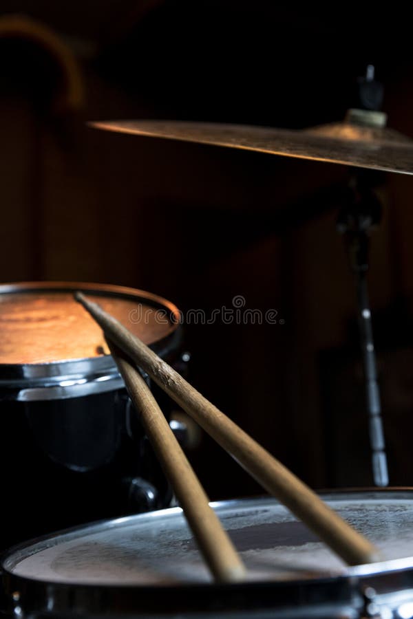 Drumsticks and Drums. Music and Musical Instruments Stock Image - Image ...