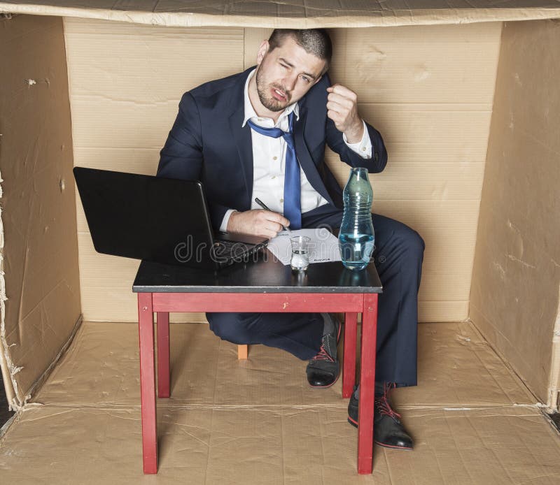 Drunk Businessman Threatens Hand Stock Image - Image of ...