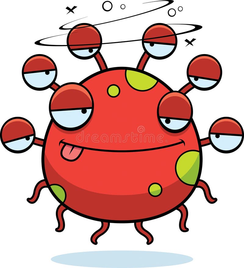 Drunk Cartoon Eyeball Monster Stock Vector - Illustration of tongue ...