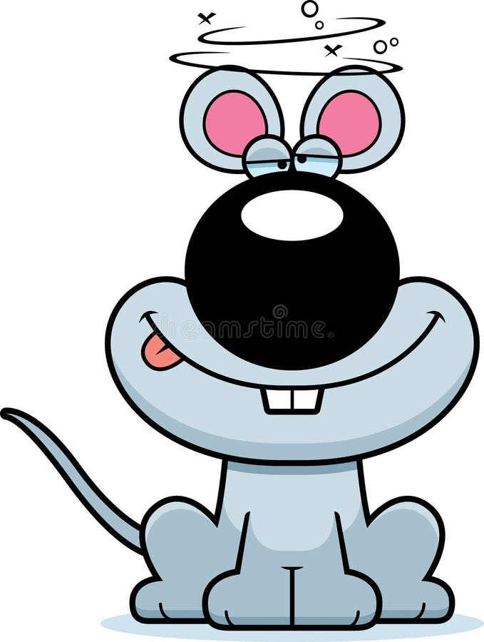 Cartoon rat dizzy stock vector. Illustration of isolated - 31979434