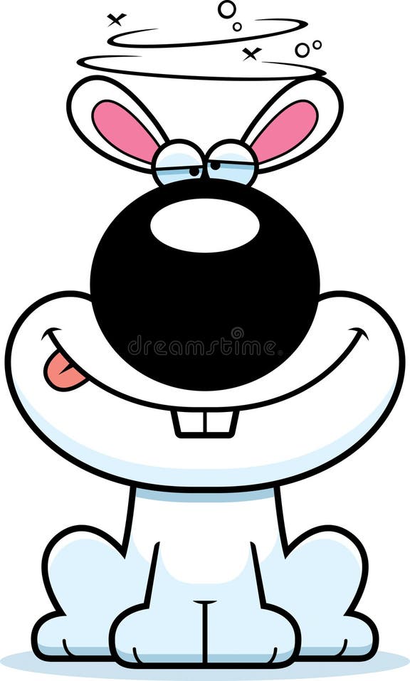 Drunk Cartoon Rabbit stock vector. Illustration of happy - 51460694