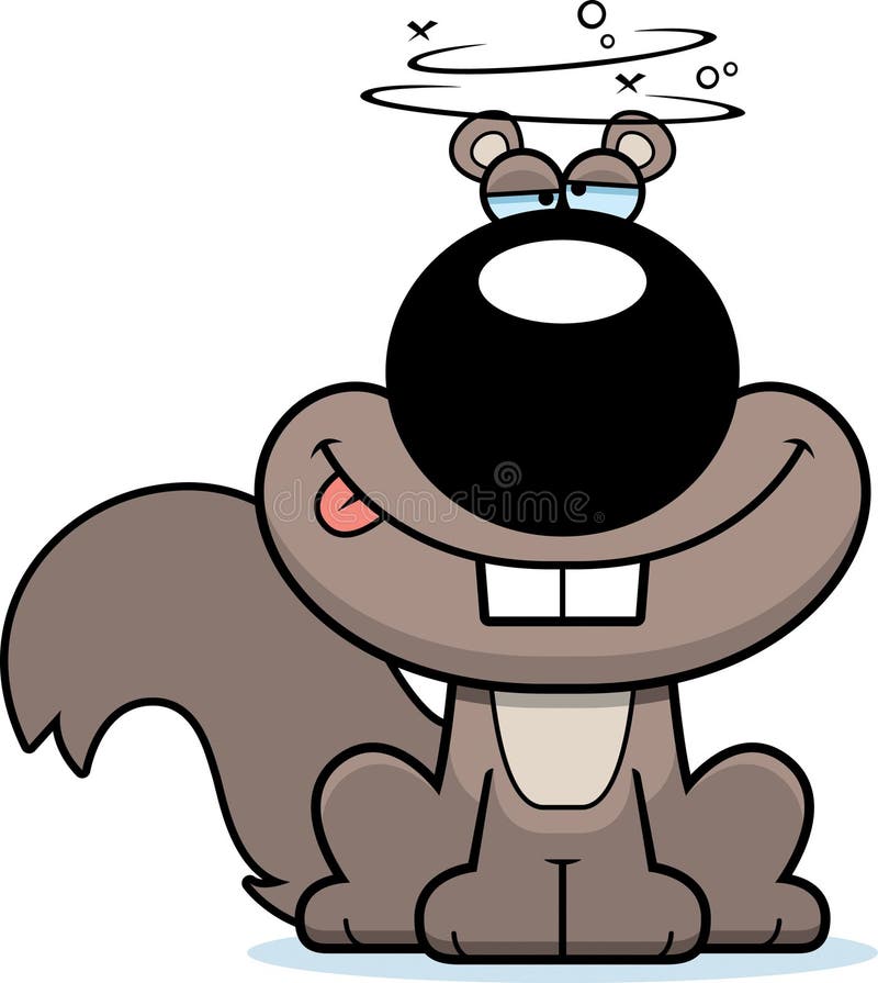 Dizzy Squirrel Face Like Emoji. Vector Illustration in Flat Style Stock ...