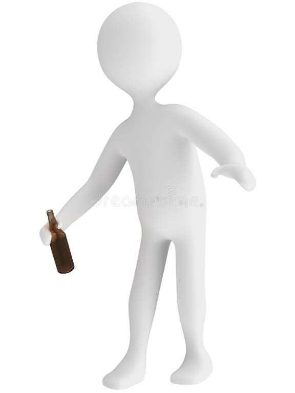 Drunk character stock illustration. Illustration of depending - 19493022