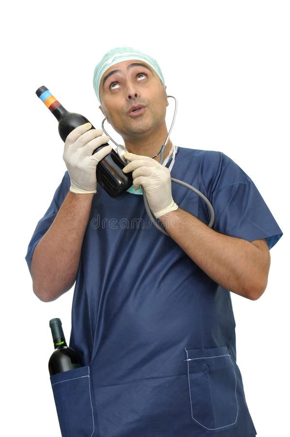 Drunk doctor stock photo. Image of drunk, professional - 9471474