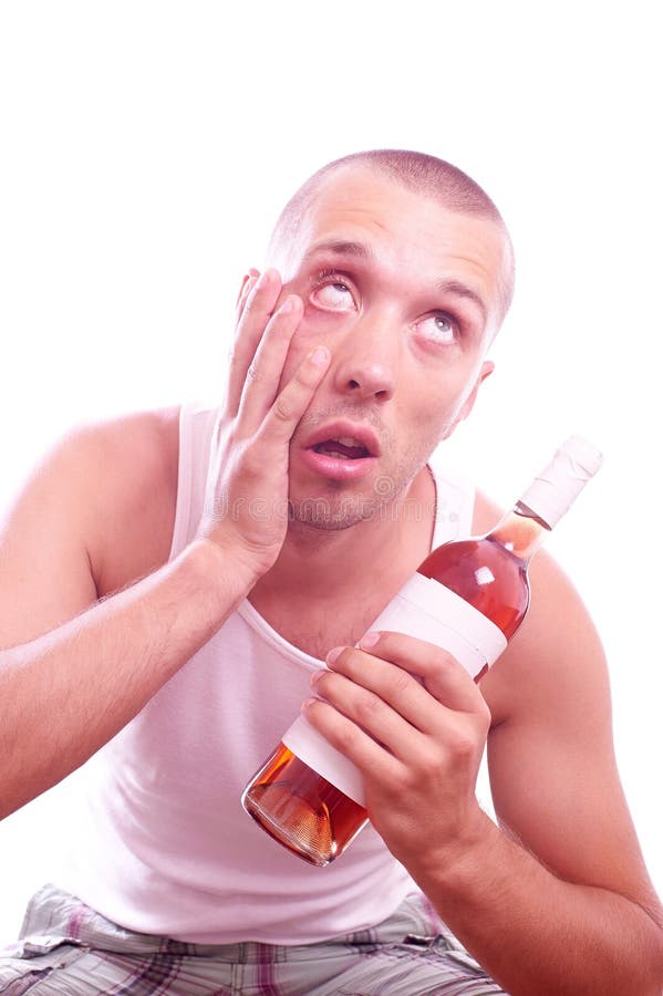 Drunk guy stock photo. Image of face, nerd, holding, adult - 42826462