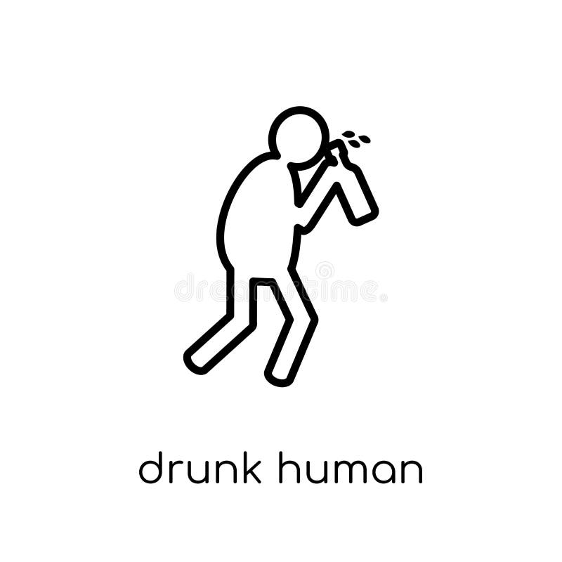 Drunk Icon In Filled, Thin Line, Outline And Stroke Style. Vector ...