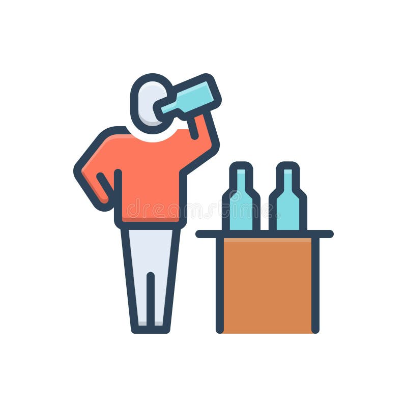 Color Illustration Icon for Drunk, Fluffy and Drunken Stock Vector ...