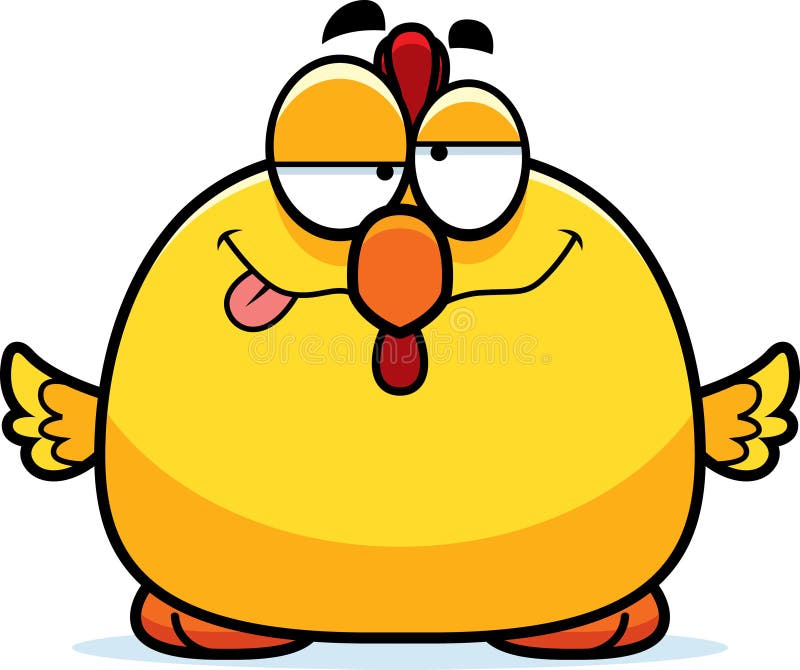 Drunk Little Chicken stock vector. Illustration of sick - 47400468