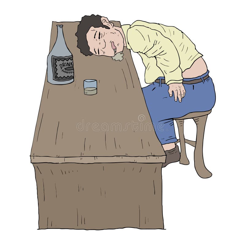 Funny drunk man stock vector. Illustration of dancing - 23905413