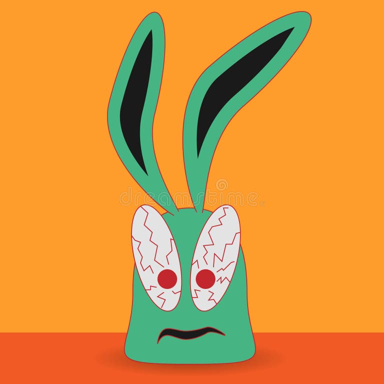 Drunken Rabbit stock vector. Illustration of alcohol - 52197835