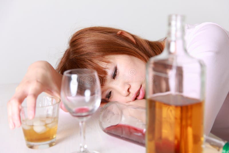 Drunkenness Woman stock image. Image of adult, bottle - 45971445