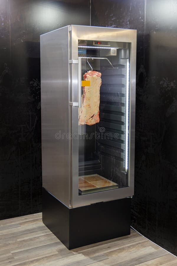 Dry Age Fridge stock photo. Image of restaurant, glass - 271622212