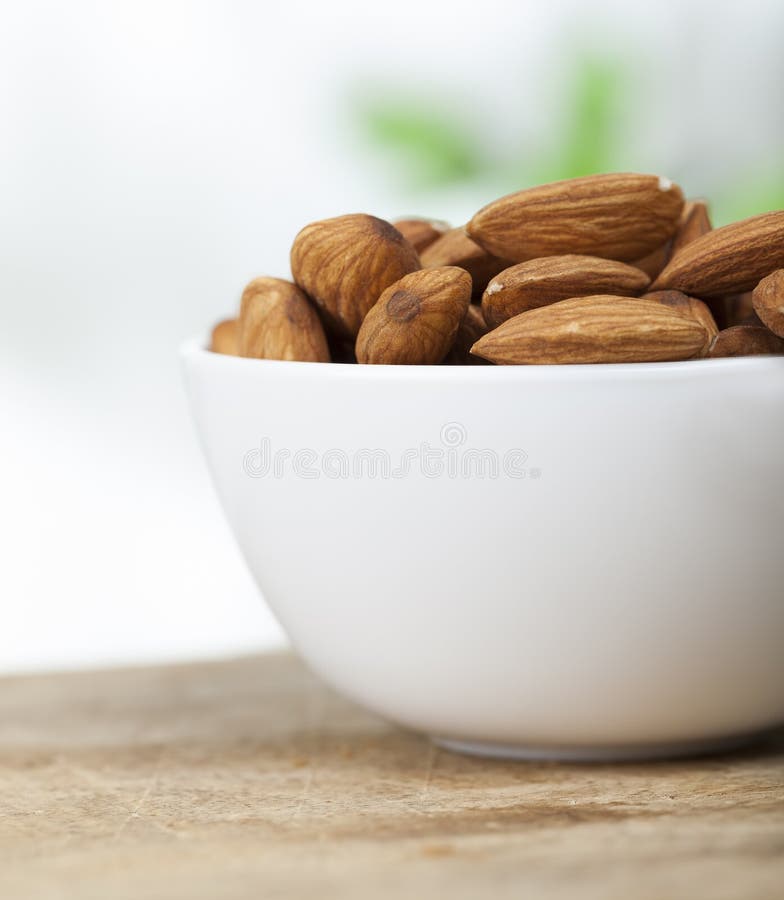 Dry Almonds without Roasting or Other Processing Stock Photo - Image of ...