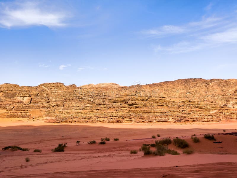 Dry and Arid Desert in a Hot Summer Day Stock Photo - Image of arabic ...