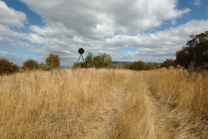 Dry autumn meadow stock image. Image of hill, mere, country - 100750617