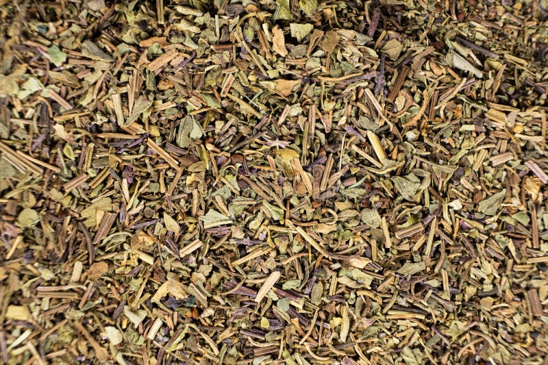 Dry Basil Spice Seasoning Macro Texture Top View Stock Photo - Image of ...