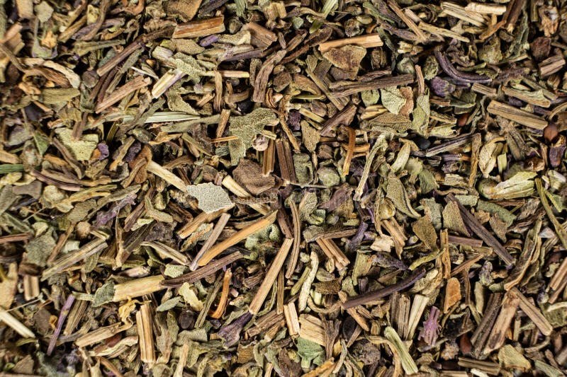 Dry Basil Spice Seasoning Macro Texture Top View Stock Image - Image of ...