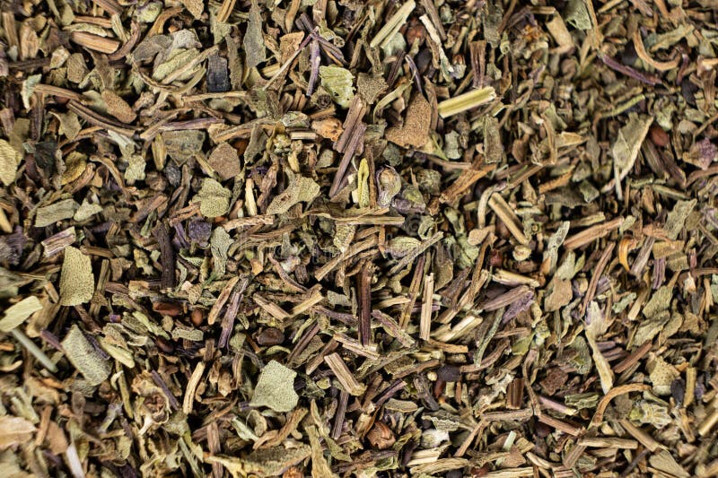 Dry Basil Spice Seasoning Macro Texture Top View Stock Image - Image of ...