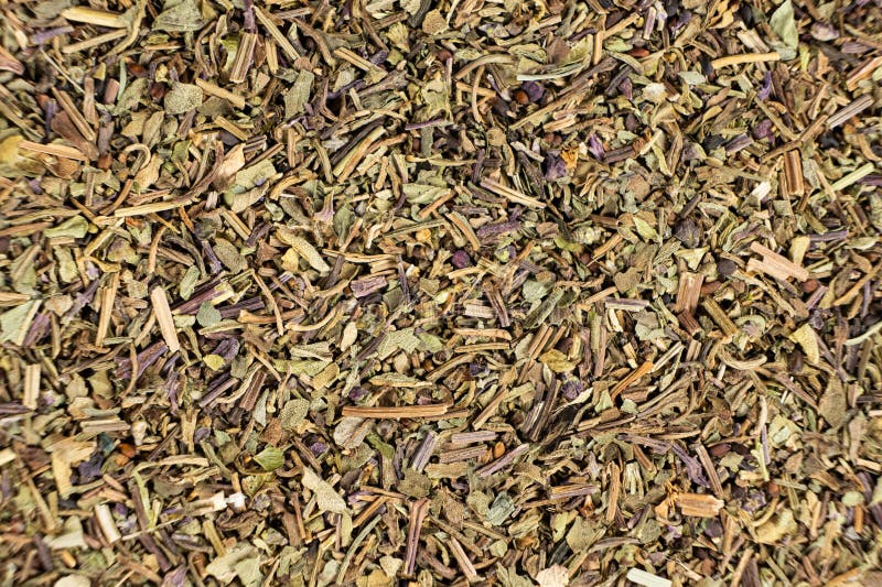 Dry Basil Spice Seasoning Macro Texture Top View Stock Photo - Image of ...