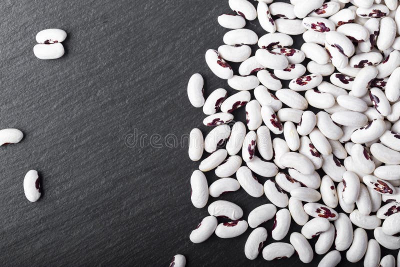 Dry beans on the table stock image. Image of food, background - 167397611