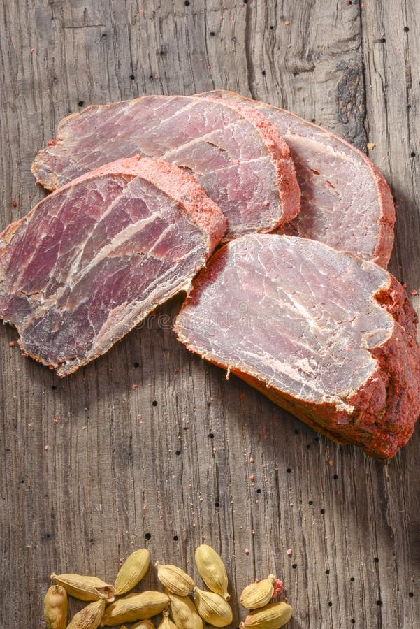 Dry Beef Meat on a Background Stock Image - Image of uncooked, meat ...