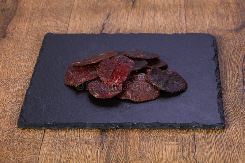 Dry beef meat stock photo. Image of hard, gourmet, healthy - 118509052