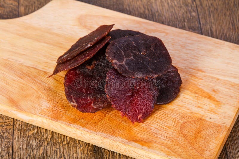 Dry beef meat stock image. Image of gourmet, prepared - 119884167