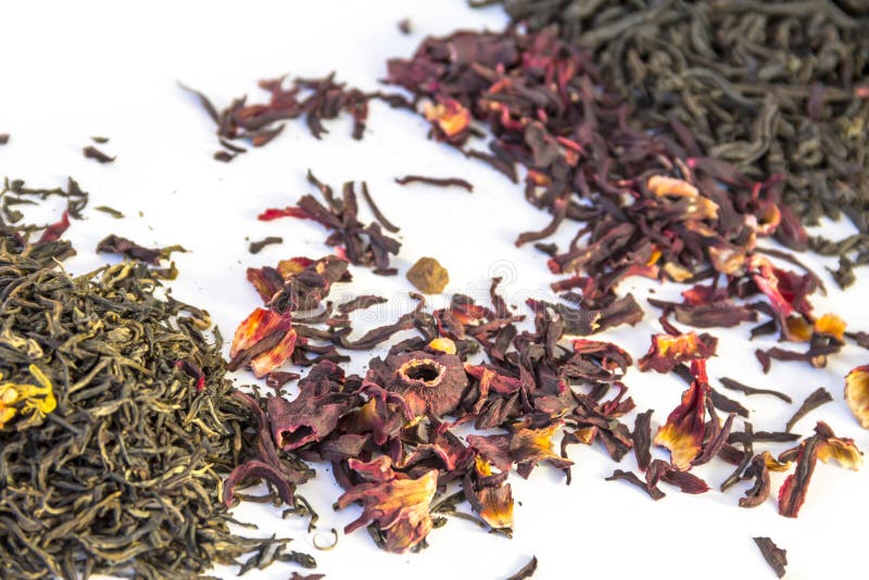 Dry Black, Red and Green Tea Stock Image - Image of tannin, kitchen ...