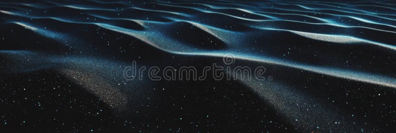 Dry Black Sand Texture Featuring Fine Dust and Soft Lighting Under Calm ...