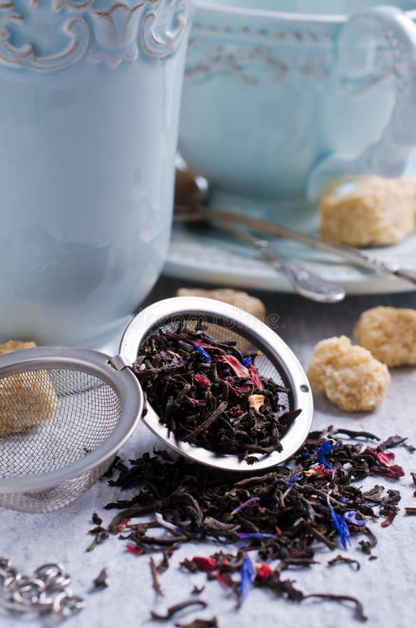 Dry black tea stock photo. Image of aromatic, drink, antioxidant - 68063758