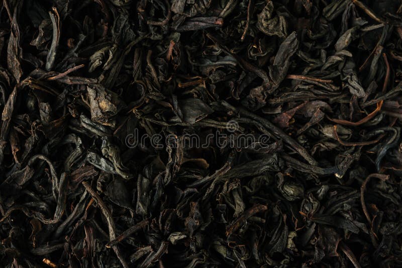 Dry black tea leaves stock photo. Image of herbal, aroma - 362878288