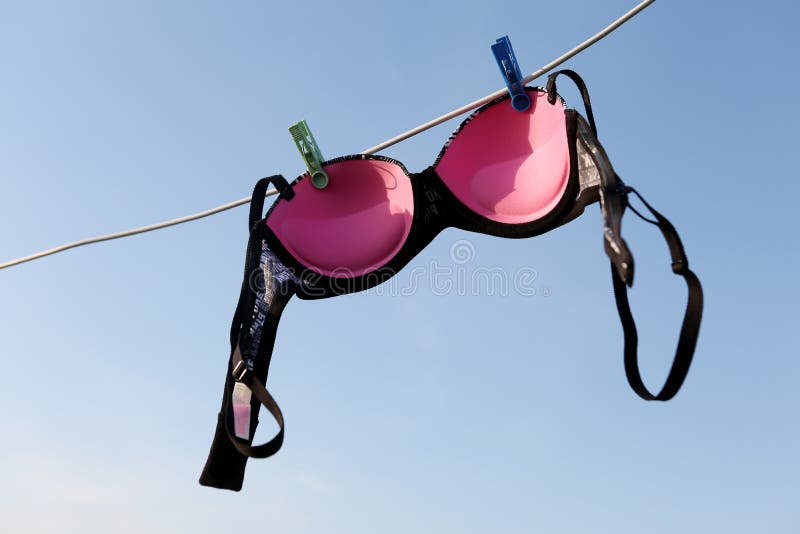 Dry bra stock photo. Image of girl, blue, women, black - 54895970