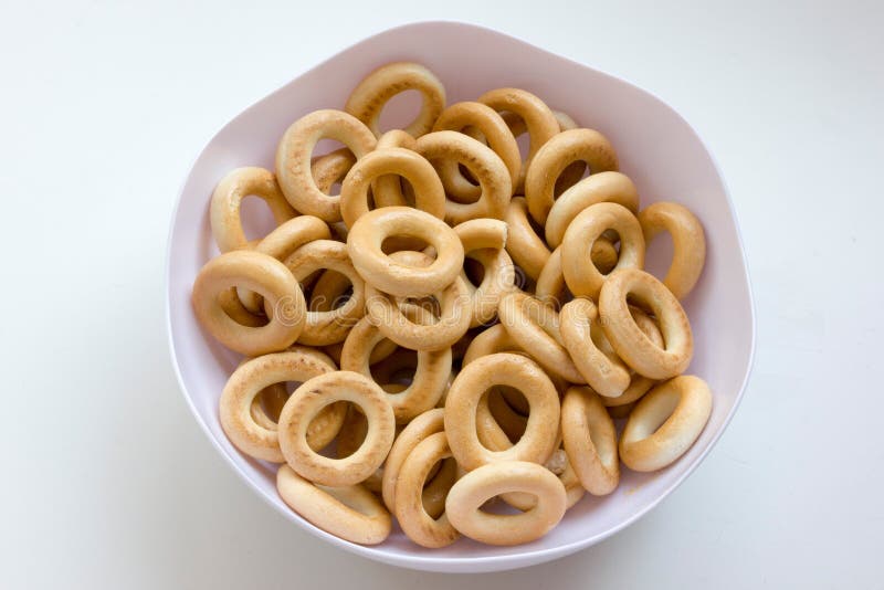 Dry Bread-ring, Sooshka, Small Ring-shaped Cracker Stock Image - Image ...