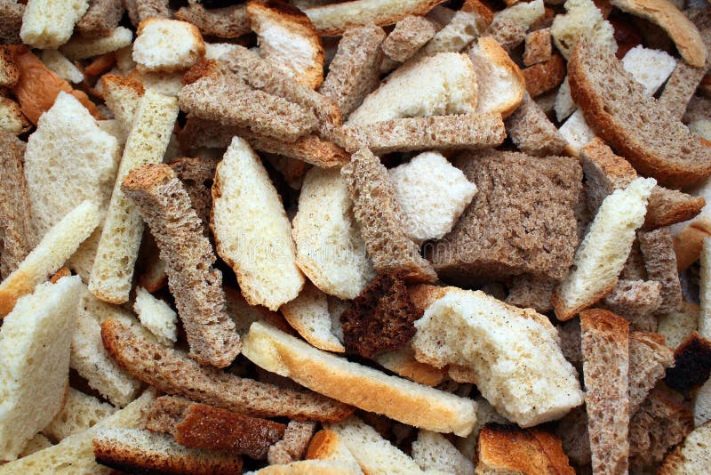Dry Bread Slices As Background Stock Photo - Image of crust, toast ...