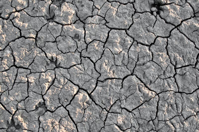 Dry Broken Ground Under Sun Stock Photo - Image of outdoor, ground ...