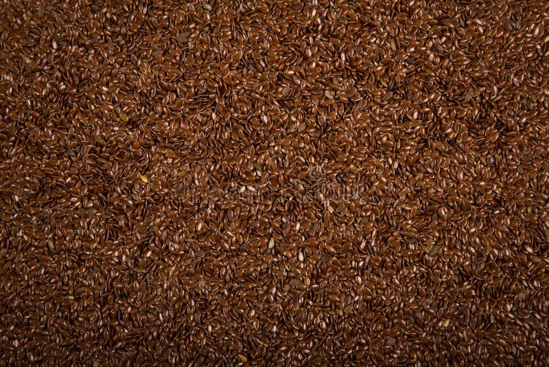 Dry Brown Flax Seeds Food Background Texture Stock Image - Image of ...