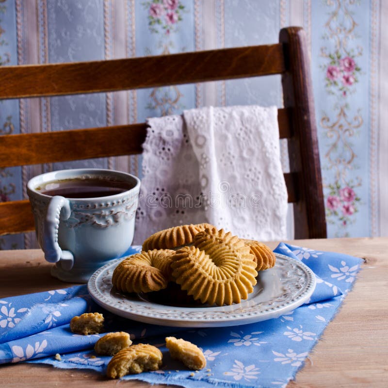 Brown Pastry with Beautiful Designed with Chocolate Stock Photo - Image ...