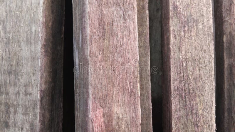 Dry Brown Wood Texture Cut into Long Pieces, Close Up Stock Image ...