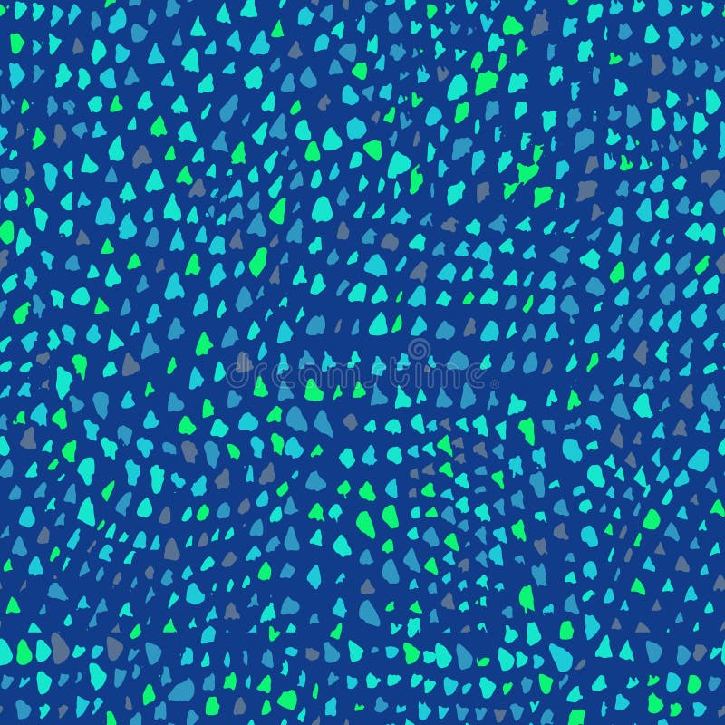 Dry Brush Grunge Dots Vector Blue Pattern Stock Vector - Illustration ...