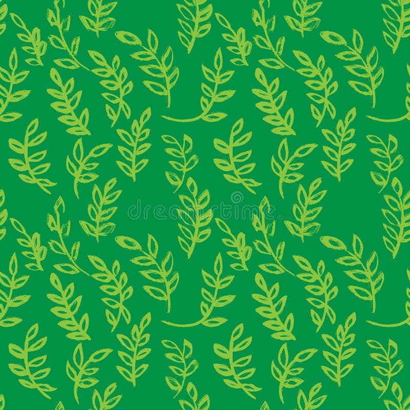 Dry Brush Leaves and Branches Seamless Green Pattern Stock Vector ... Dry Brush Leaves and Branches Seamless Green Pattern Stock Vector ...