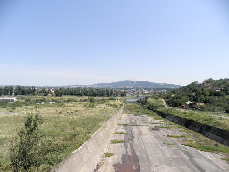 Dry Canal, Channel for Water Stock Photo - Image of waterway ...