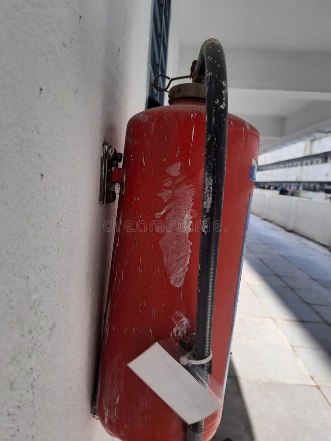 Dry Chemical Powder Fire Extinguisher Stock Image - Image of chemical ...