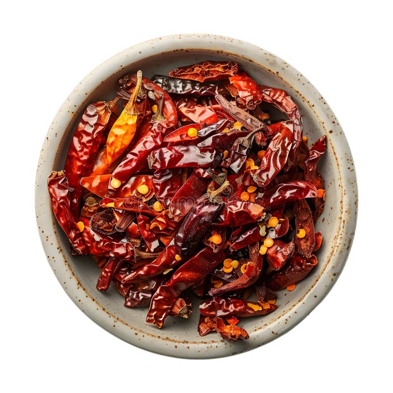 Dry Chili in a Bowl on Transparent Background - Ai Generated Stock ...