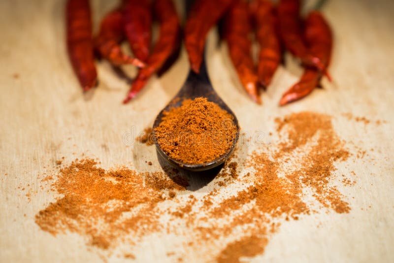 Dry Chilli with Ground Paprika Stock Image - Image of indian, vegetable ...