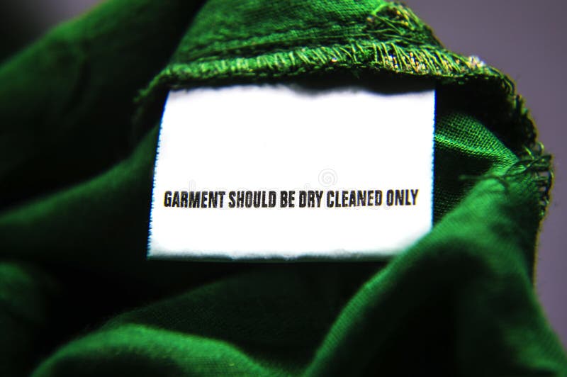 Dry clean only cloth stock image. Image of textile, guidance - 32339267