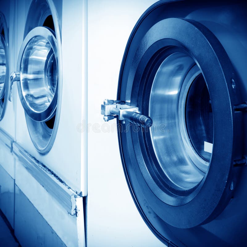 Dry-cleaning machines stock image. Image of machines - 44310817
